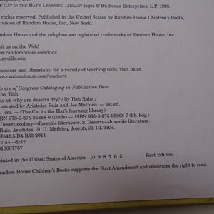 Why Oh Why Are Deserts Dry All About Deserts Dr Suess Cat in the Hat - Etsy