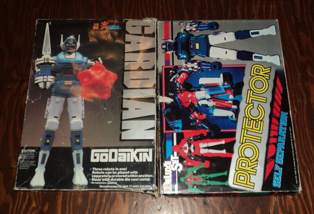 Godaikin Gardian & Protector Sets Vintage Die Cast Robot Lot Shogun ...