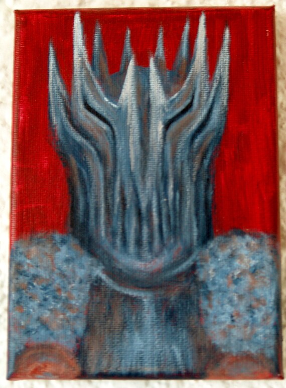 Lord of the Rings Sauron Painted Original Painting - Etsy