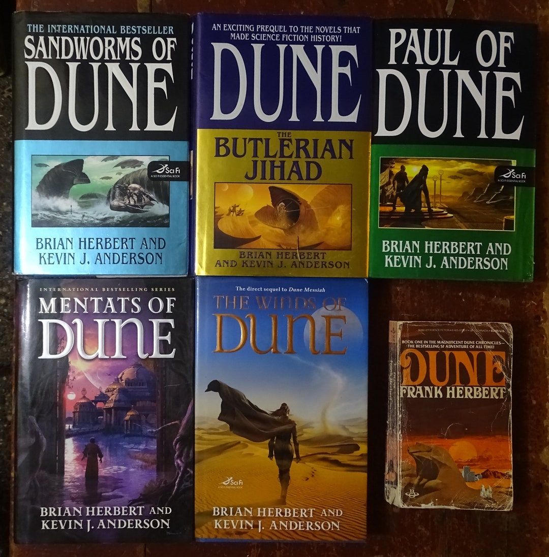 Dune Novels Frank Herbert and Kevin J Anderson Book Lot 5 Hardcovers ...