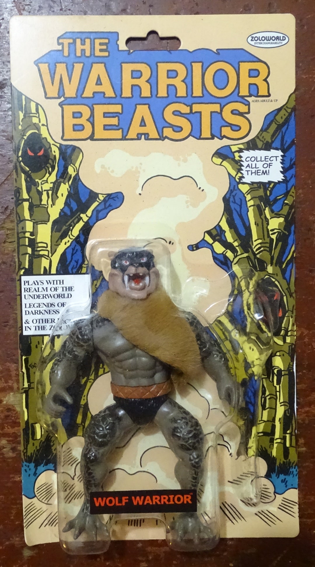 Warrior Beasts Exclusive Wolf Warrior Carded Action Figure Zoloworld ...