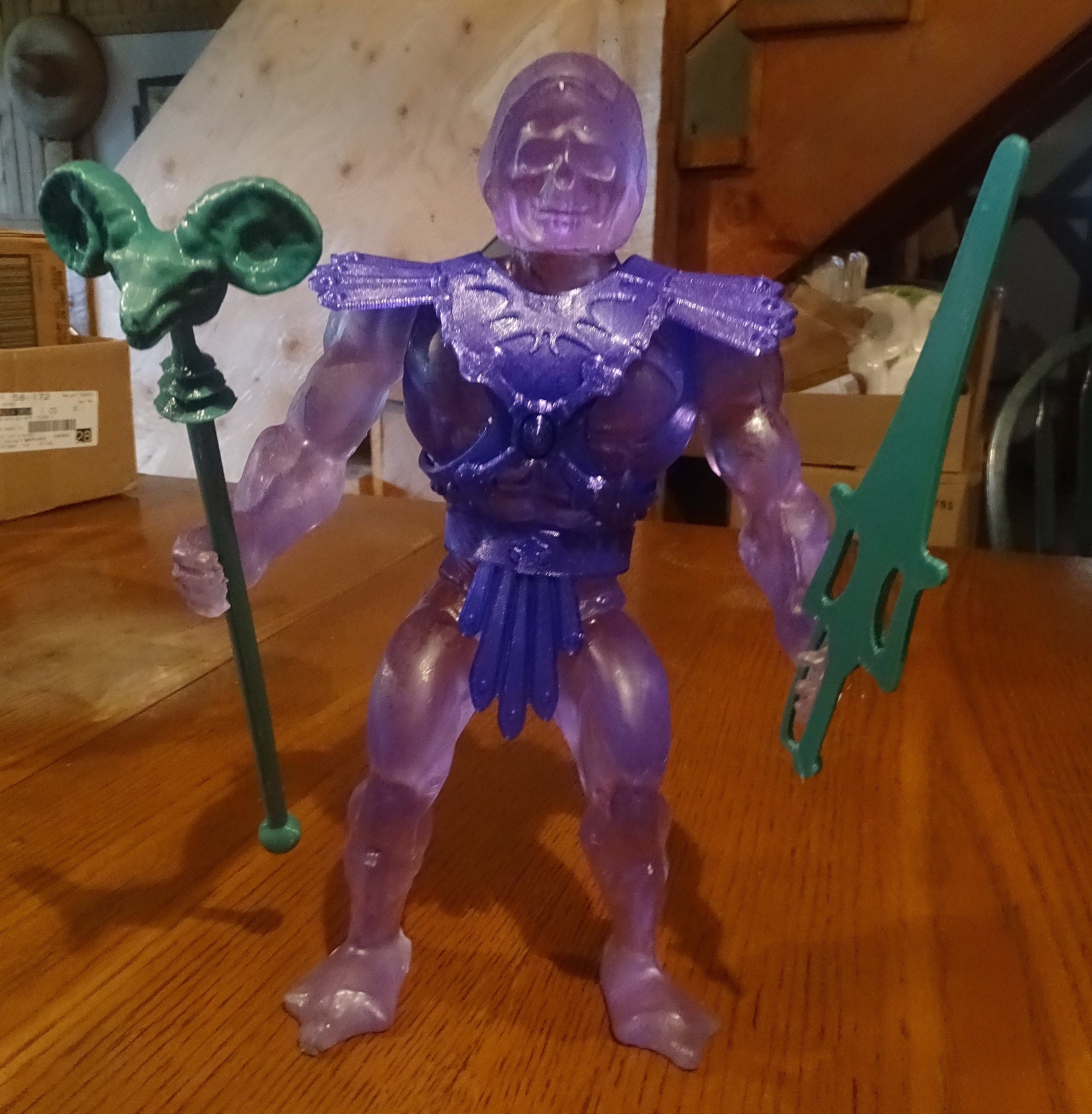 Jumbo Translucent He-man Faker Skeletor and Grizlor Lot MOTU KO High ...