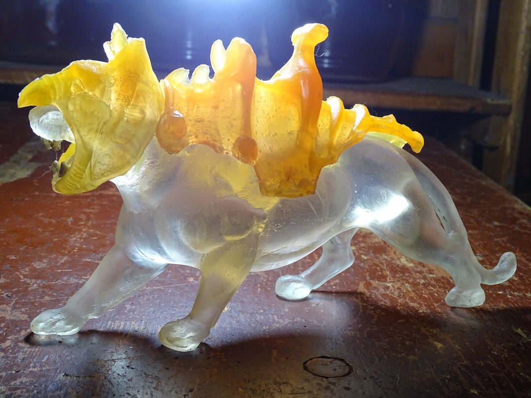 Translucent Clear Battle Cat MOTU KO Thundercats Knock off Vintage 80s ...