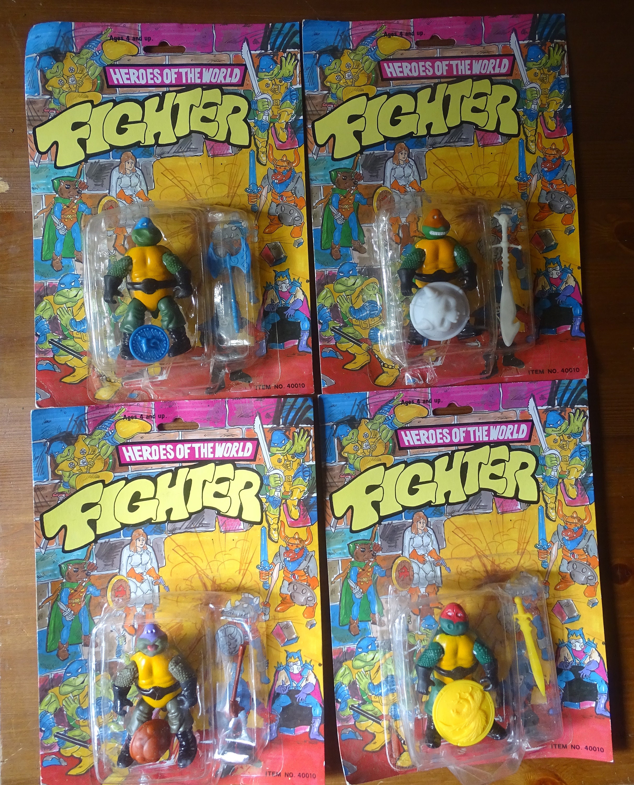 Heroes of the World Fighter TMNT AD&D KO Krang Ninja Turtles Advanced Dungeons and Dragons ...