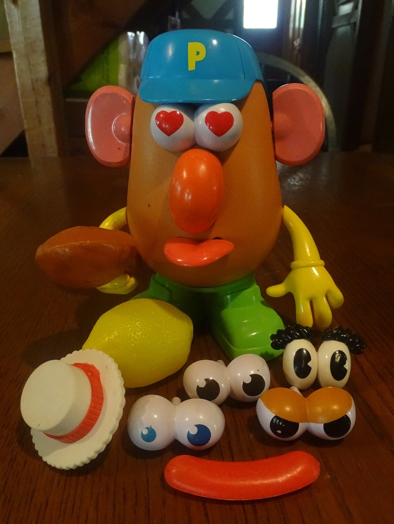 Vintage Mr Potato Head With Extra Parts - Etsy