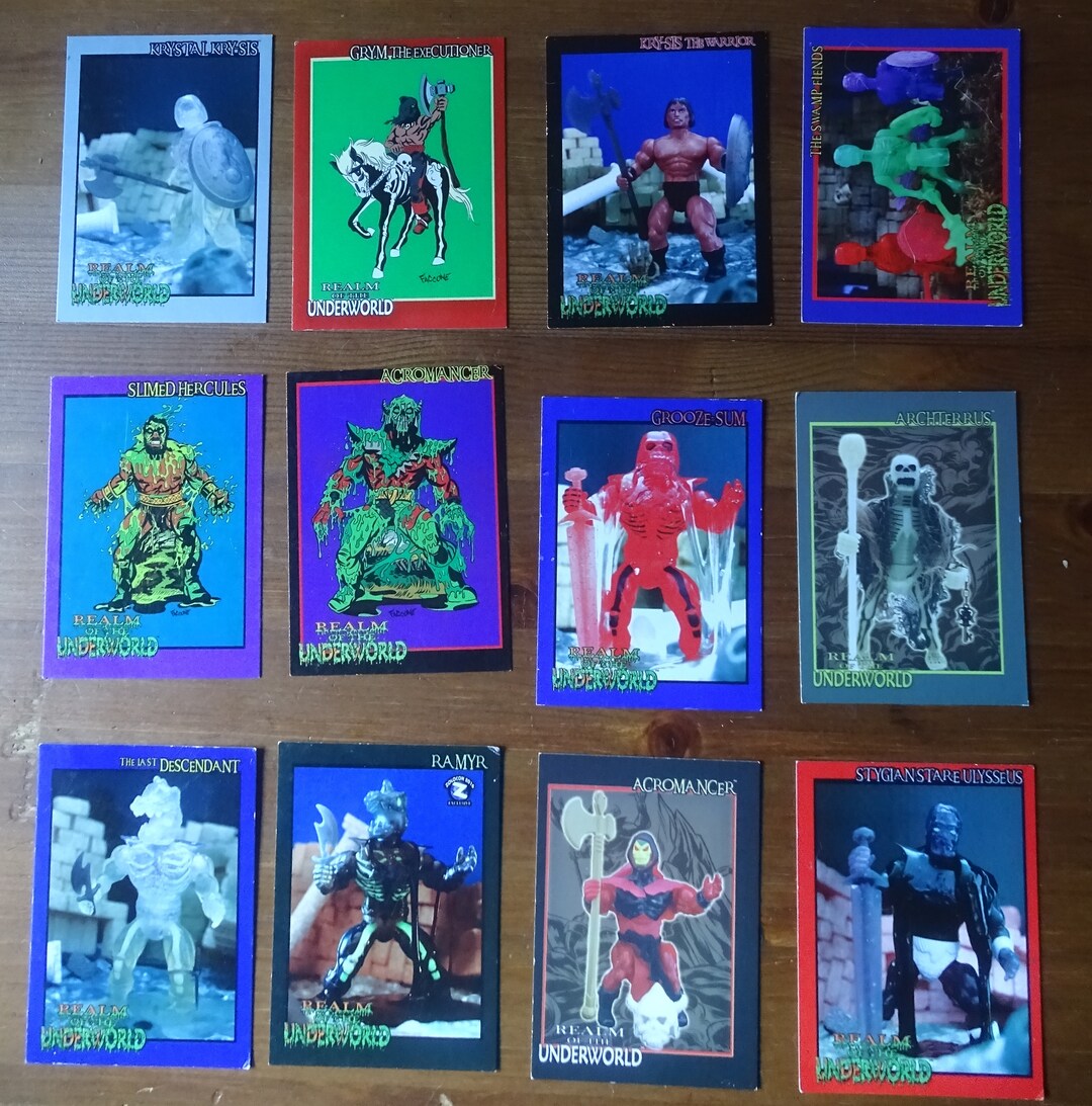 Realms of the Underworld Card Lot Zoloworld Action Figure Cards ROTU ...