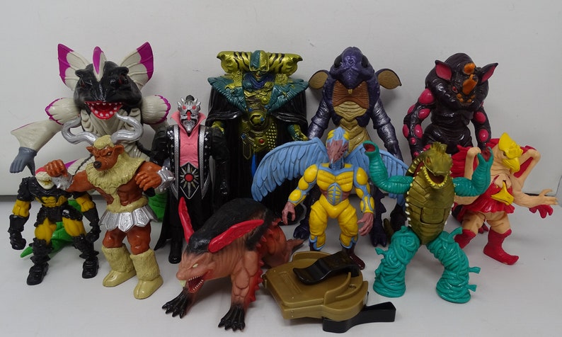 Vintage Power Rangers Monster Action Figure Lot Galaxy Fighter Warrior ...
