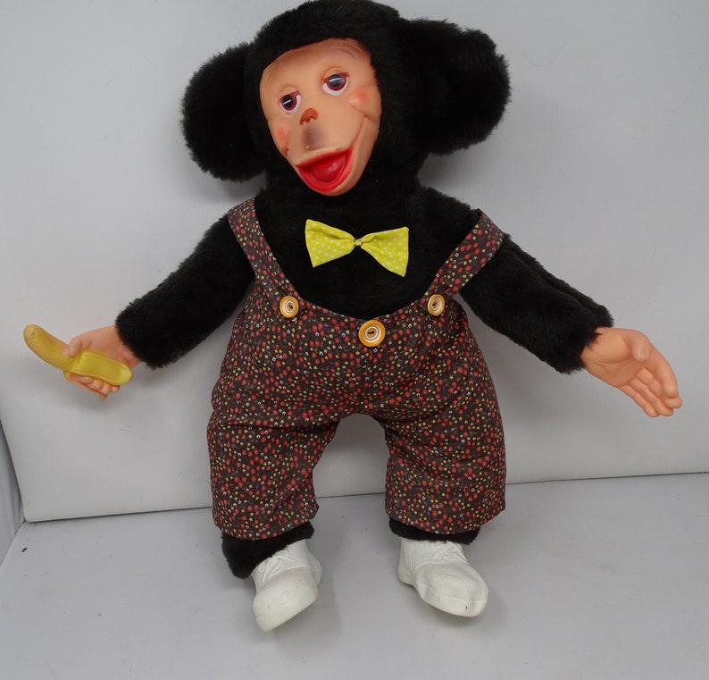 Vintage Mr. Bim Monkey Zippy Chimp Rubber Face Monkey Handmade ...