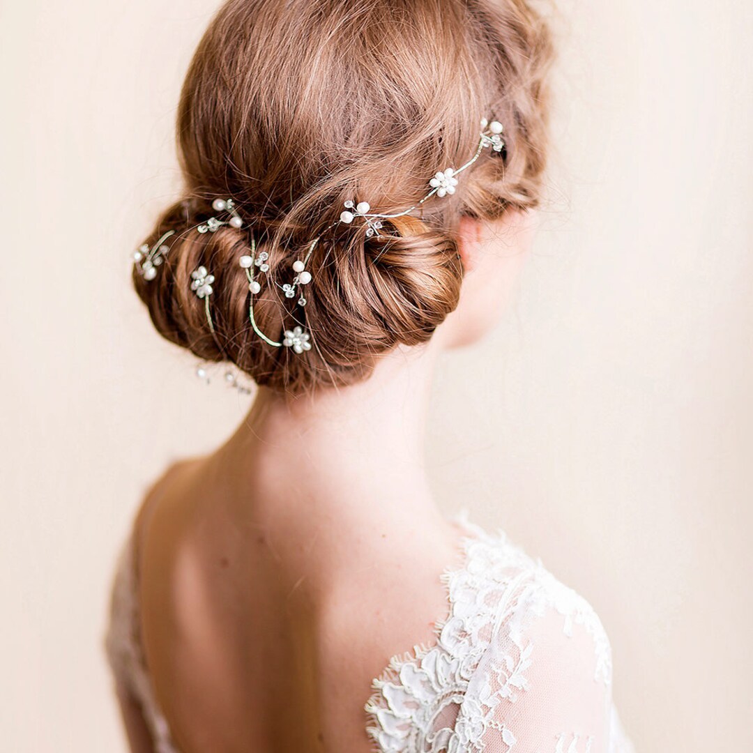 Pearl Hair Vine in Various Length - Hair Garland - Long Hair Vine ...