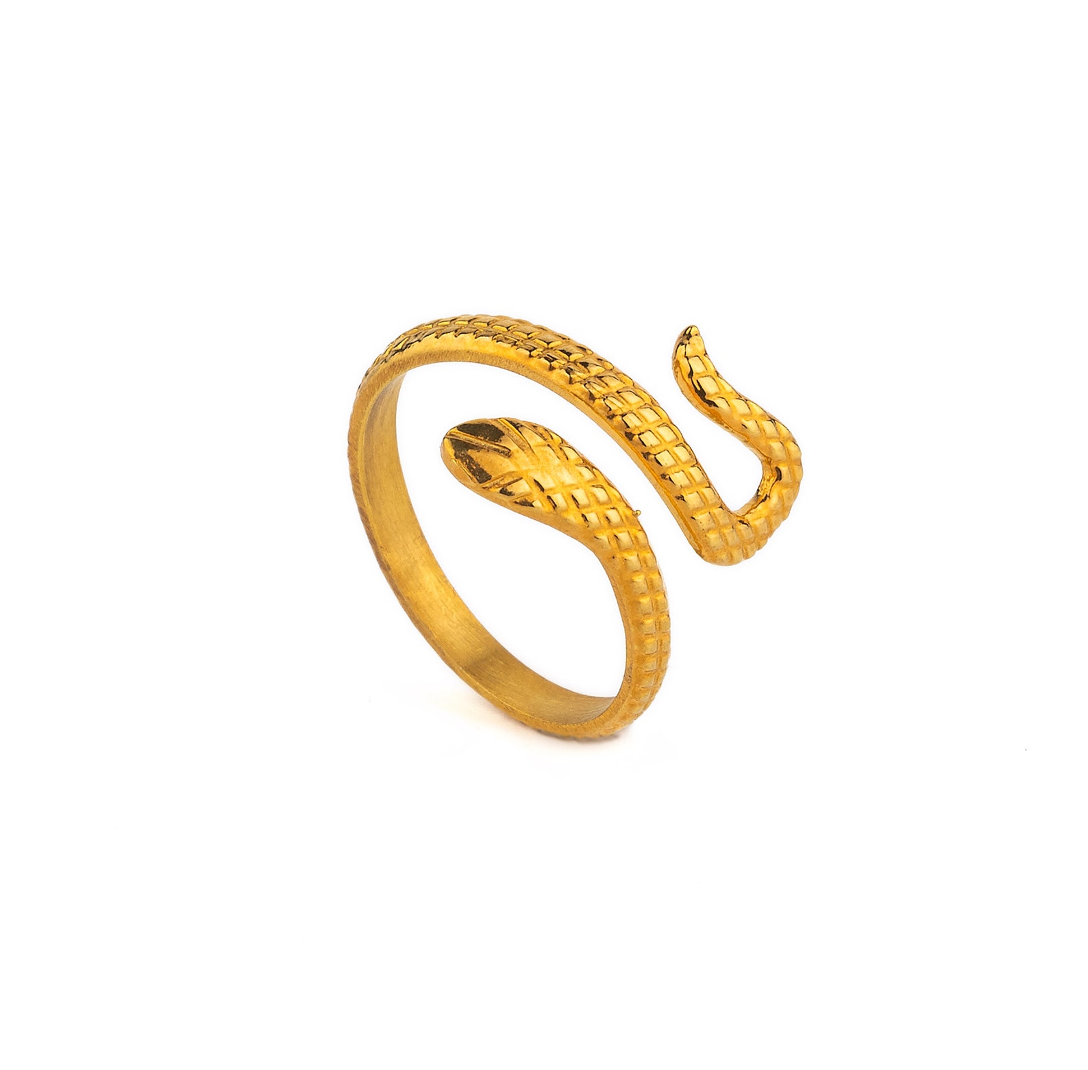 Gold Plated Simple Snake Ring Animal Ring Serpent Wrap Ring - Etsy