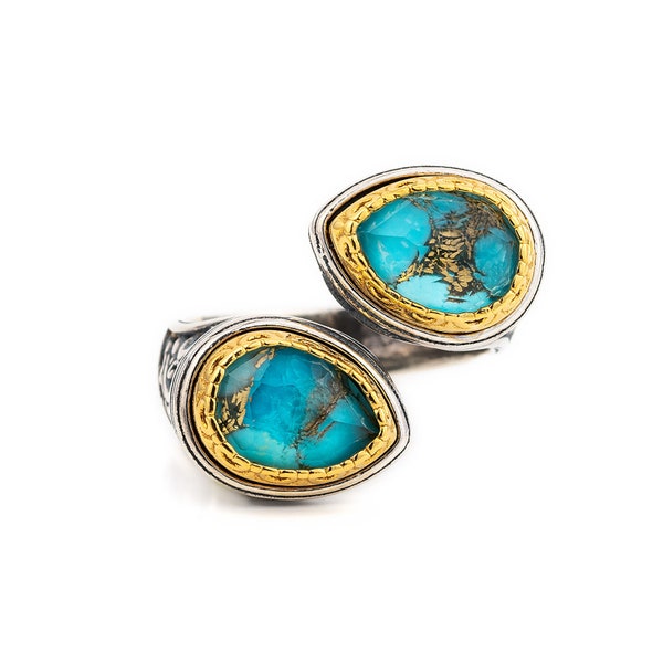 Turquoise Doublet Ring - Etsy