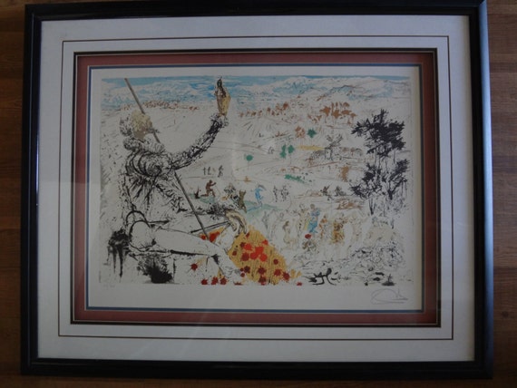 Vintage serigraph limited edition surrealism signed and | Etsy