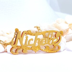 Name Necklace | Double Name Plate | Name Plate | Nameplate Necklace ...