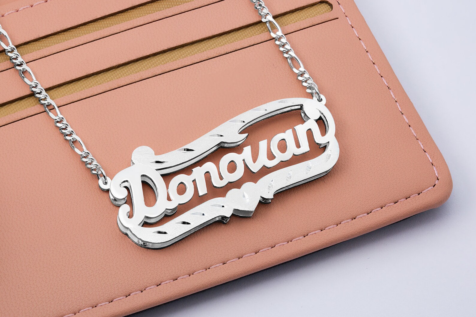 Name Necklace Double Name Plate Name Plate Nameplate - Etsy