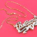 Double Name Plate Name Plate Name Necklace Nameplate Gift Free Shipping ...