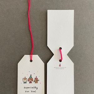 Tiny Tiny Card Tag - I Love You, Happy Birthday, Especially for You - Etsy