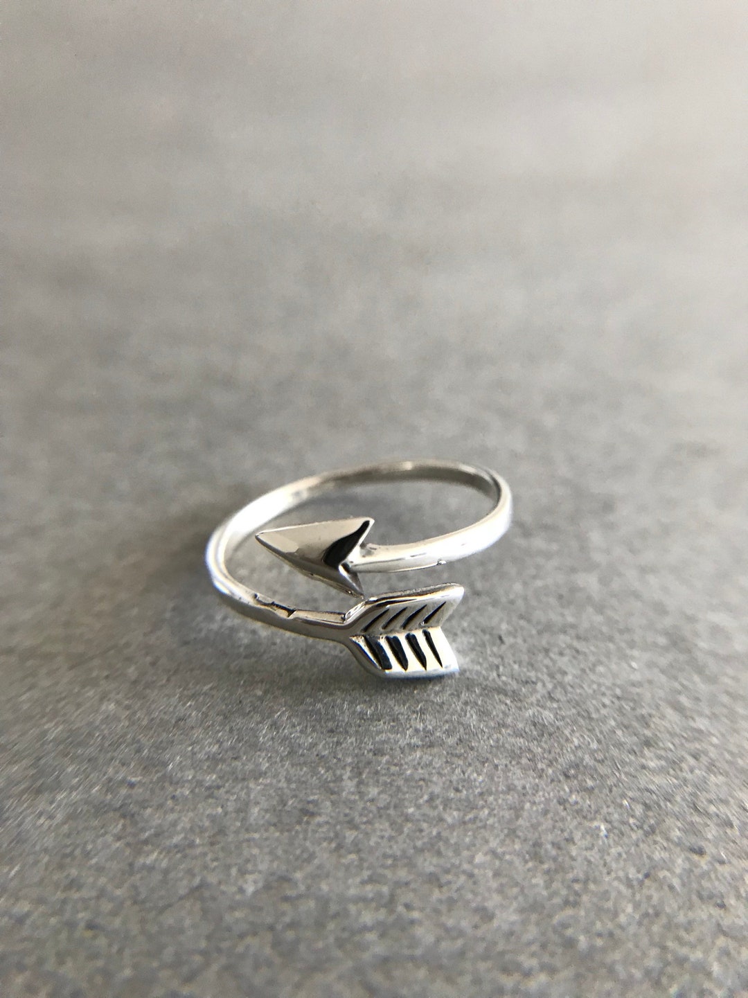 Sterling Silver Arrow Ring, Simple Minimalist Ring, Thin Silver Ring ...