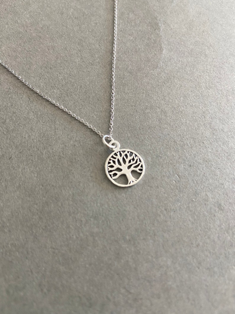 Tiny Mini Tree of Life Silver Necklace - Sterling Silver [NS1003] - Etsy