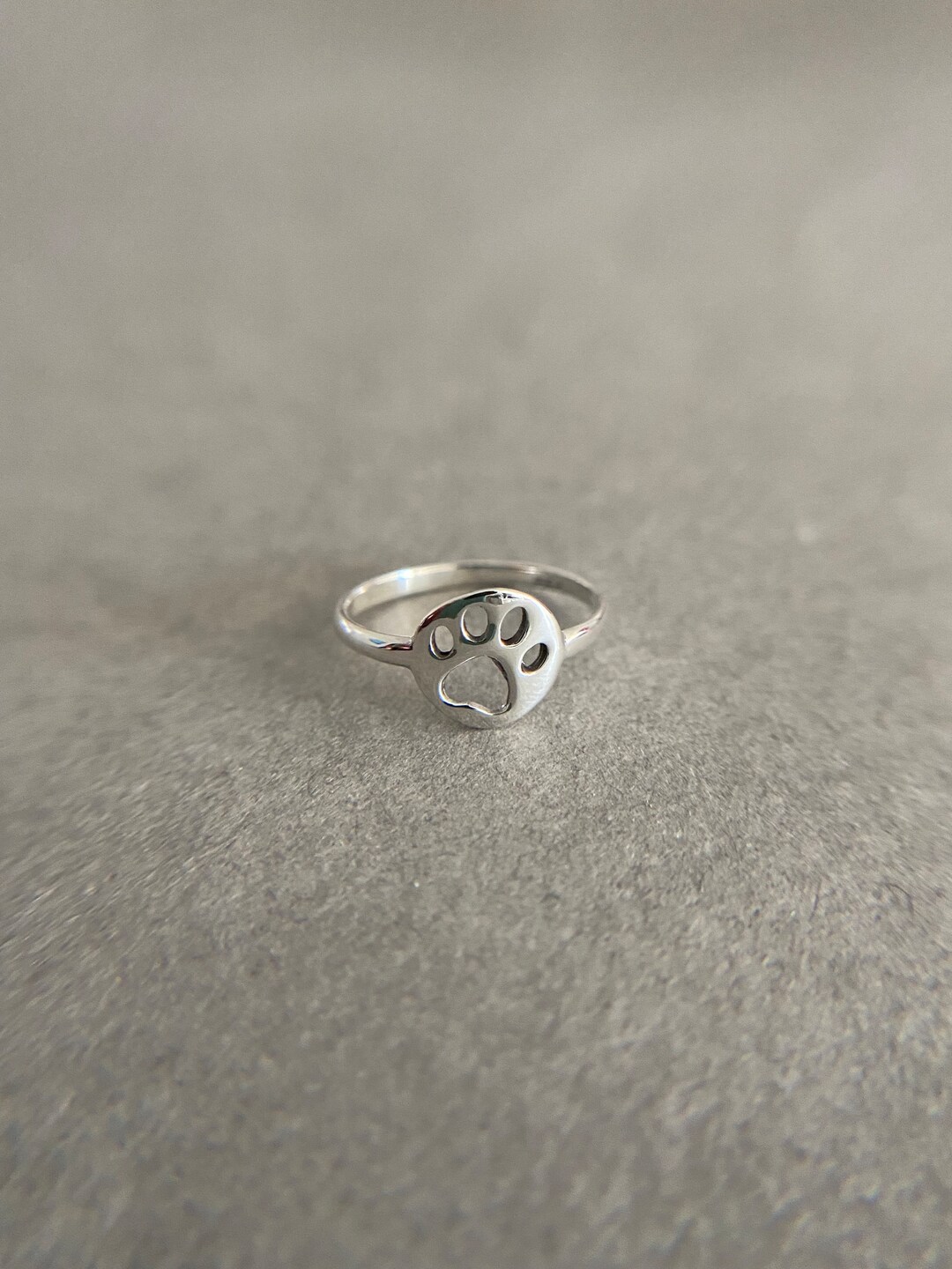 Silver Dog Paw Ring - Sterling Silver - Etsy