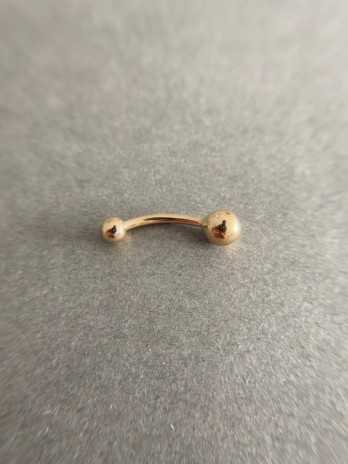 14K Solid Gold/ Ball Belly Button Rings Navel Piercingbelly | Etsy