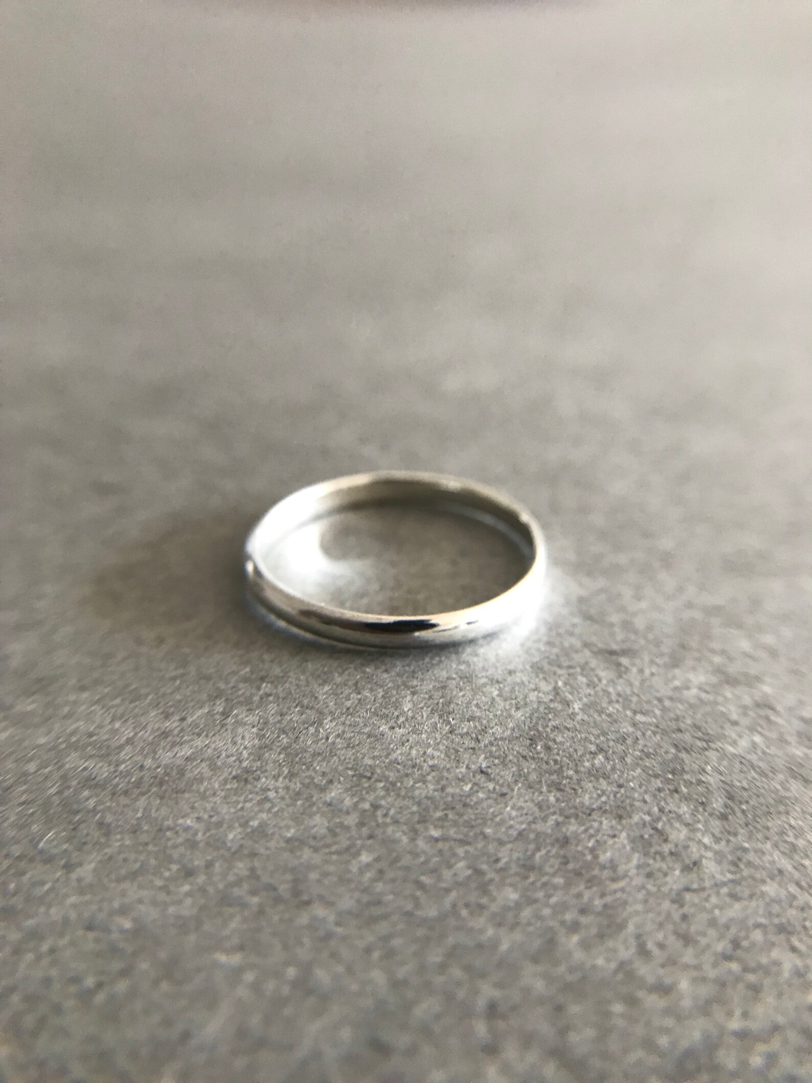 Silver Thin Band Ring, Simple Minimalist Ring, Half Round Band,skinny ...