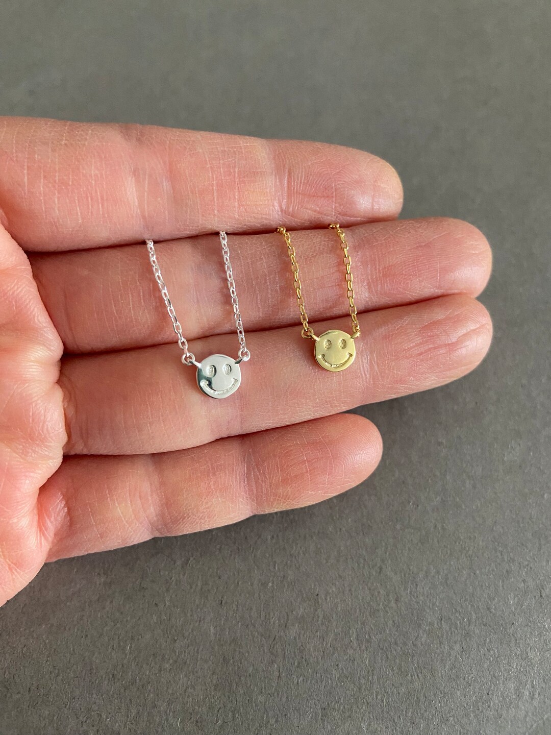 Silver Smile Necklace - Sterling Silver - Etsy