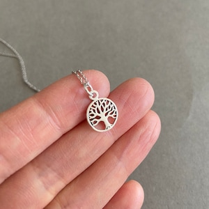 Tiny Mini Tree of Life Silver Necklace - Sterling Silver [NS1003] - Etsy