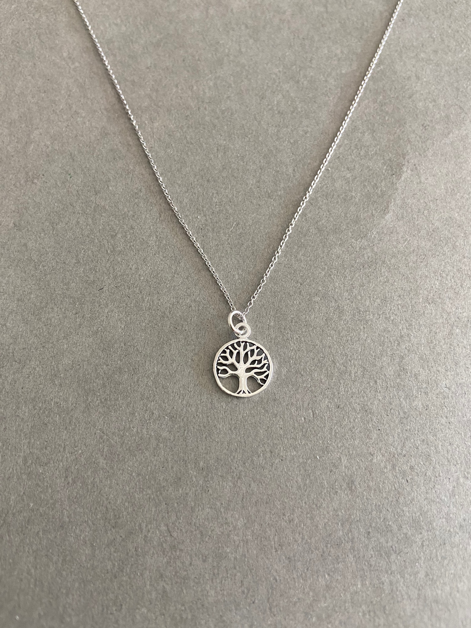 Tiny Mini Tree of Life Silver Necklace Sterling Silver NS1003 - Etsy