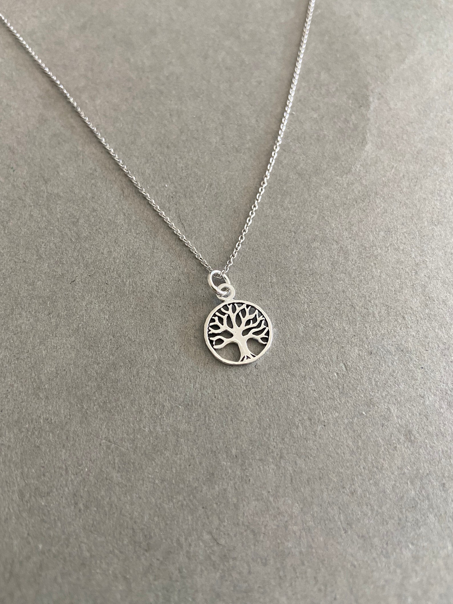 Tiny Mini Tree of Life Silver Necklace - Sterling Silver [NS1003] - Etsy