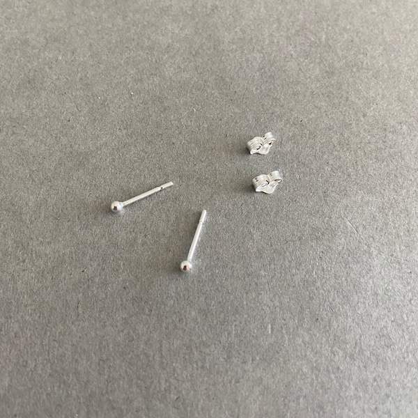 Post Earrings With Dot - Etsy