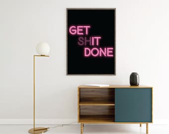 Get It Done Poster - Etsy
