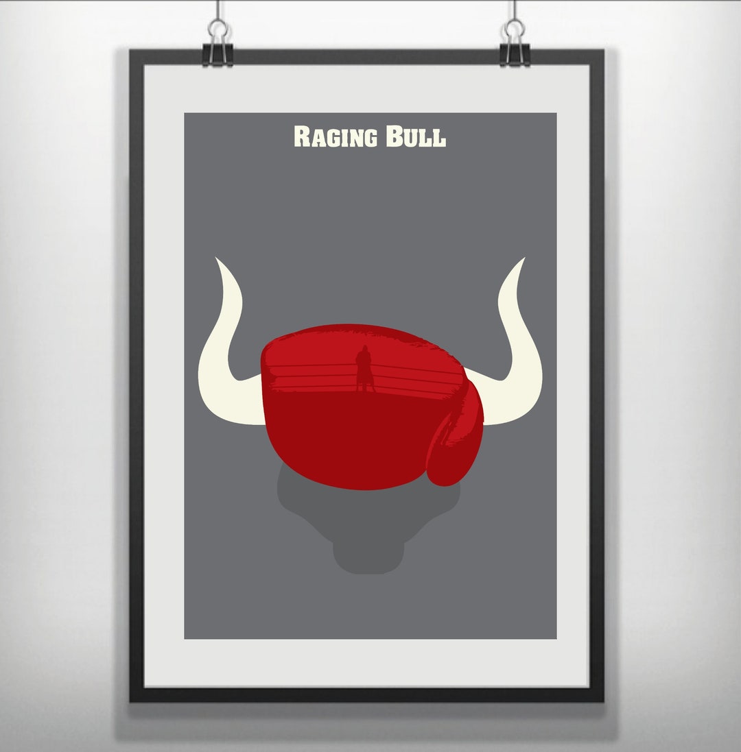 Raging Bull Minimal Minimalist Movie Poster - Etsy