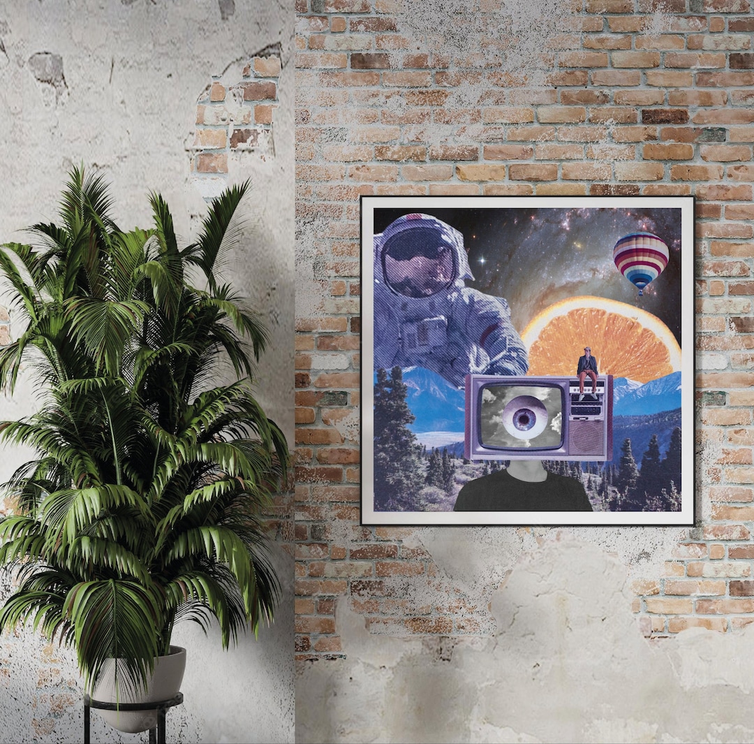 CANVAS Augmented Reality Collage Poster Print Art Artivive AR Art Deco ...