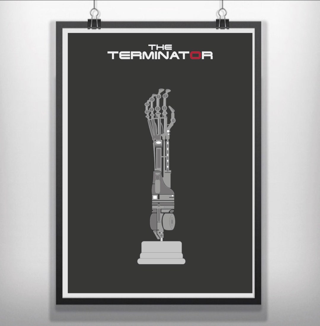The Terminator Minimal Minimalist Movie Film Print Poster - Etsy