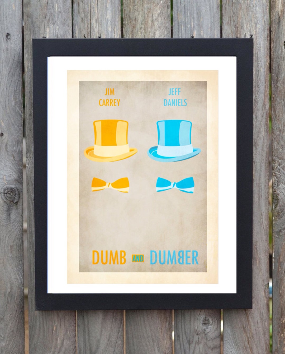 CANVAS Dumb and Dumber Minimalist Film Poster - Etsy