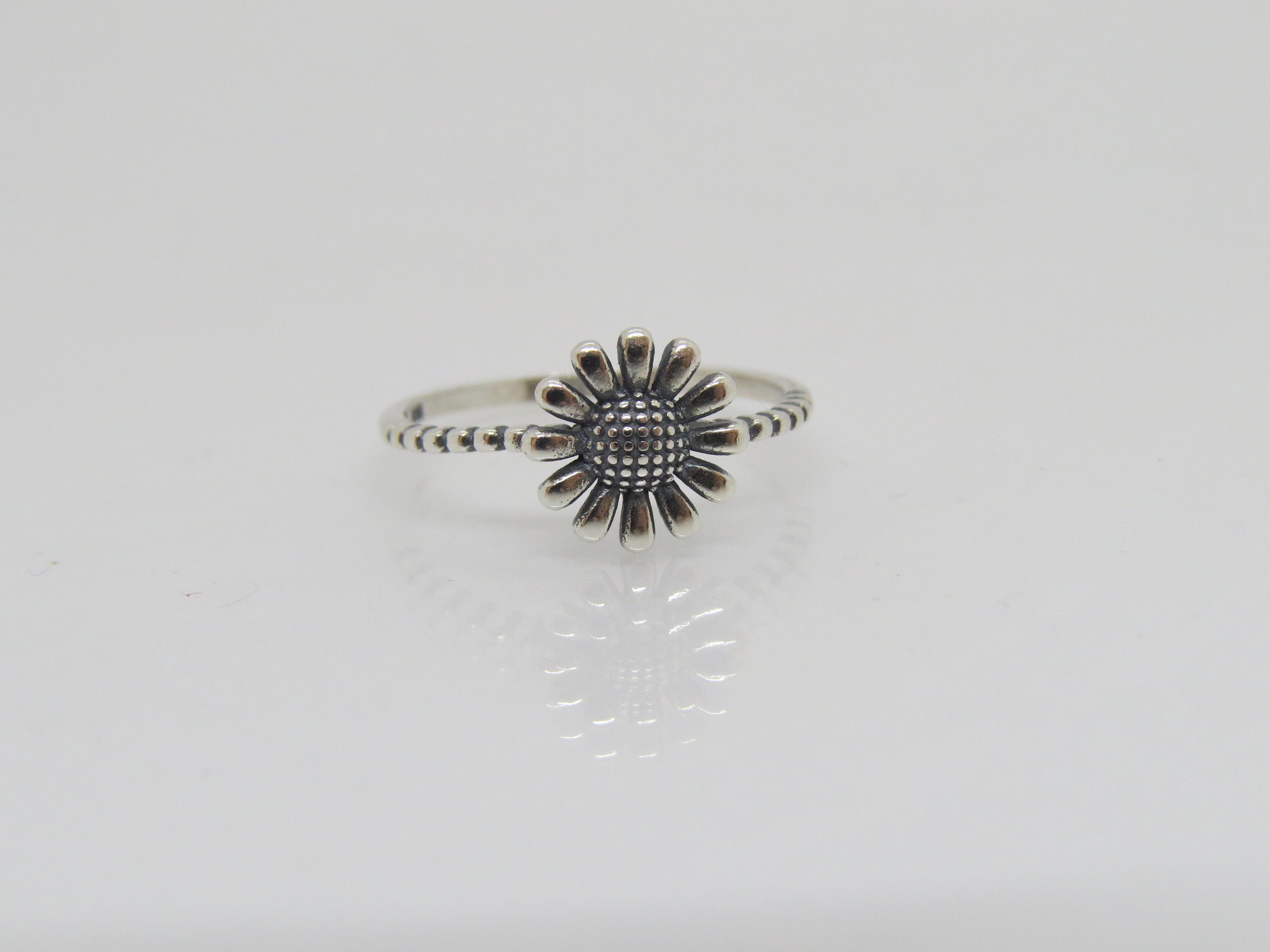 Vintage Sterling Silver Sunflower Ring Size 7 | Etsy