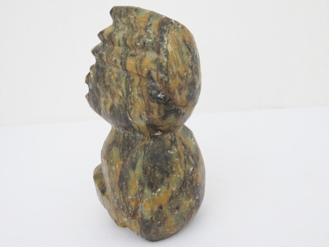 Vintage Old JADE Carved Mayan Aztec Man Figure Statue - Etsy