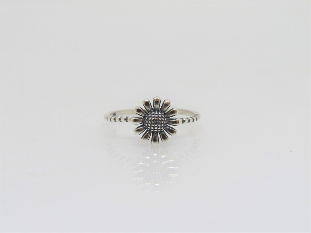 Vintage Sterling Silver Sunflower Ring Size 7 - Etsy