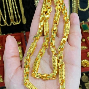 24k Gold Chain - Etsy