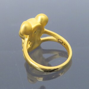 Vintage 24K 9999 Pure Gold Rat, Mouse Ring Size 6.25 - Etsy