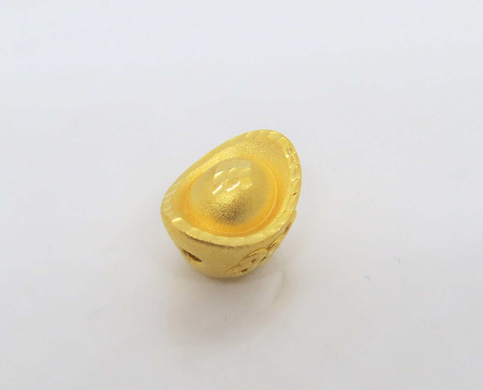 Vintage Pure 24K 9999 Gold Money Luck Charm Bead Pendant Make - Etsy