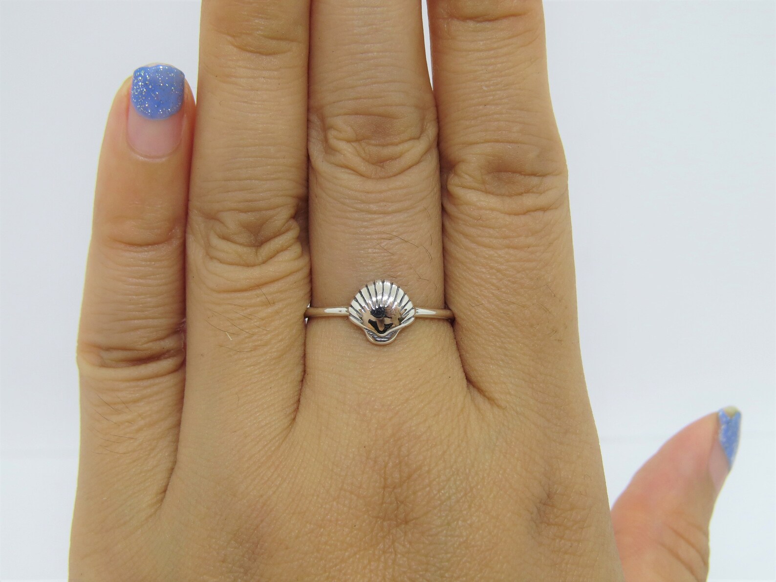 Vintage Sterling Silver Seashell Ring Size 7 - Etsy
