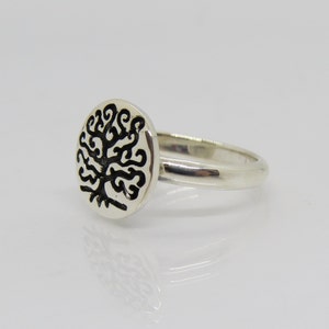 Vintage Sterling Silver Tree of Life Dome Ring Size 7 - Etsy