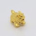 Vintage Pure 24K 9999 Gold Dragon Turtle Charm Bead Pendant Make for ...