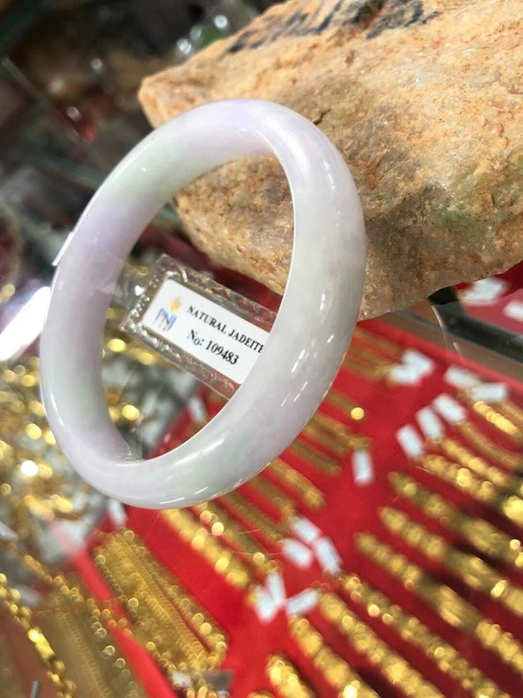 Vintage Translucent Natural Light Lavender, Green, White Jadeite Jade ...