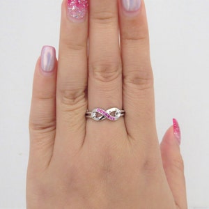 Vintage Sterling Silver Ruby Infinity Knot Ring Size 7 - Etsy