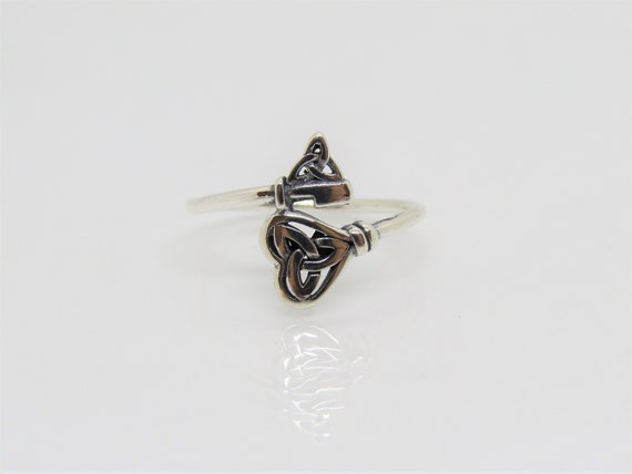 Vintage Sterling Silver Celtic Key Ring Size 7 | Etsy