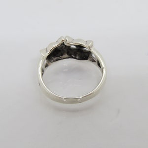 Vintage Sterling Silver Two Cat Face Ring Size 8 - Etsy