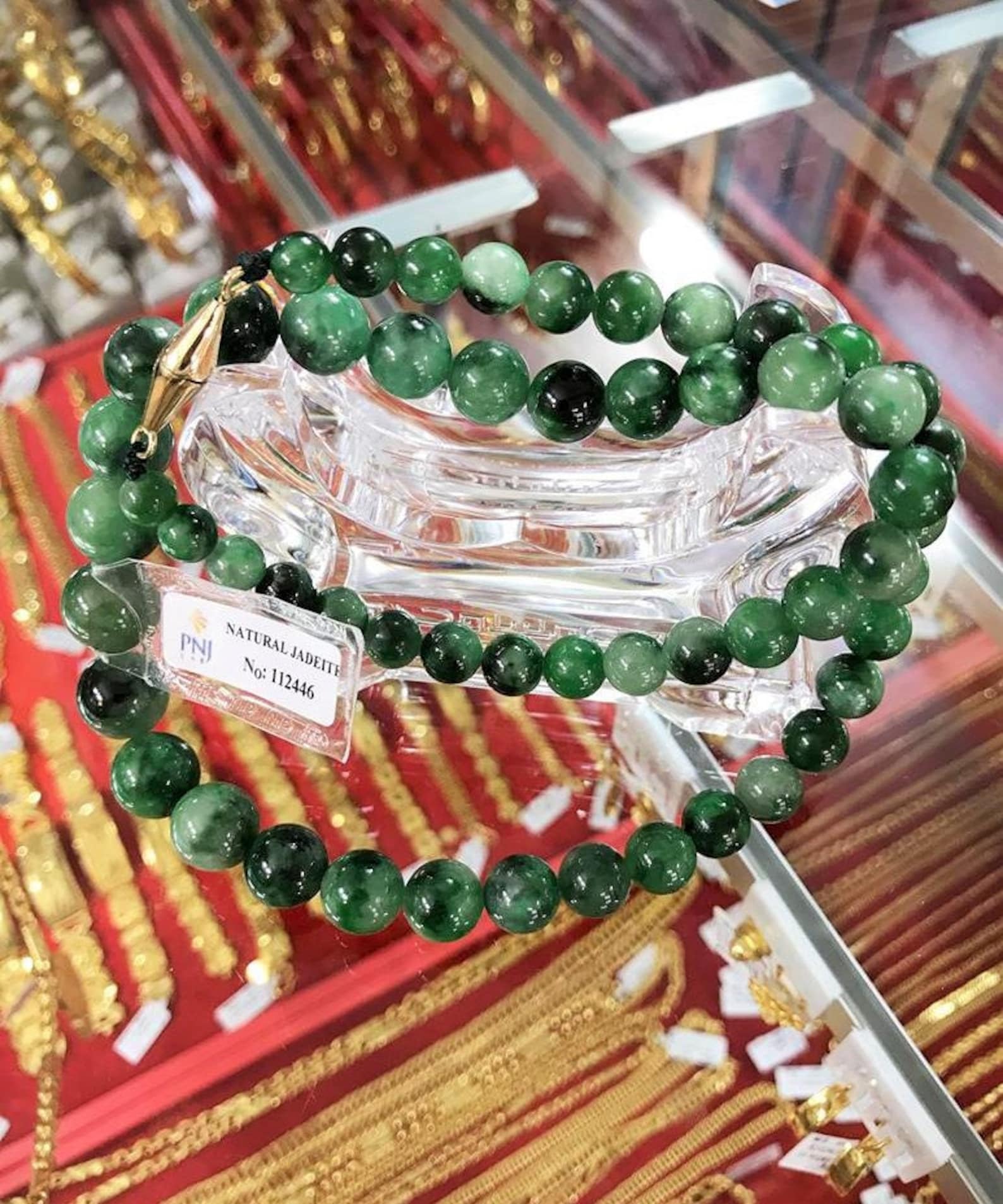 Vintage 18K Yellow Gold Translucent Natural Green White - Etsy