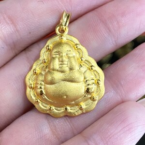 Vintage 24K 999 Pure Gold Laughing Buddha, Happy Buddha Pendant. - Etsy